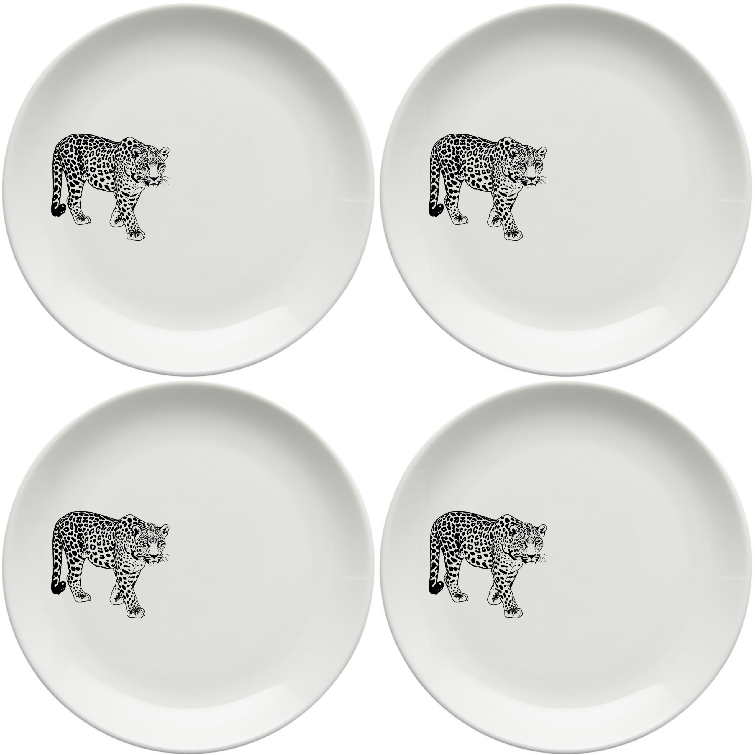 Big Five Leopard Plates - NellCo